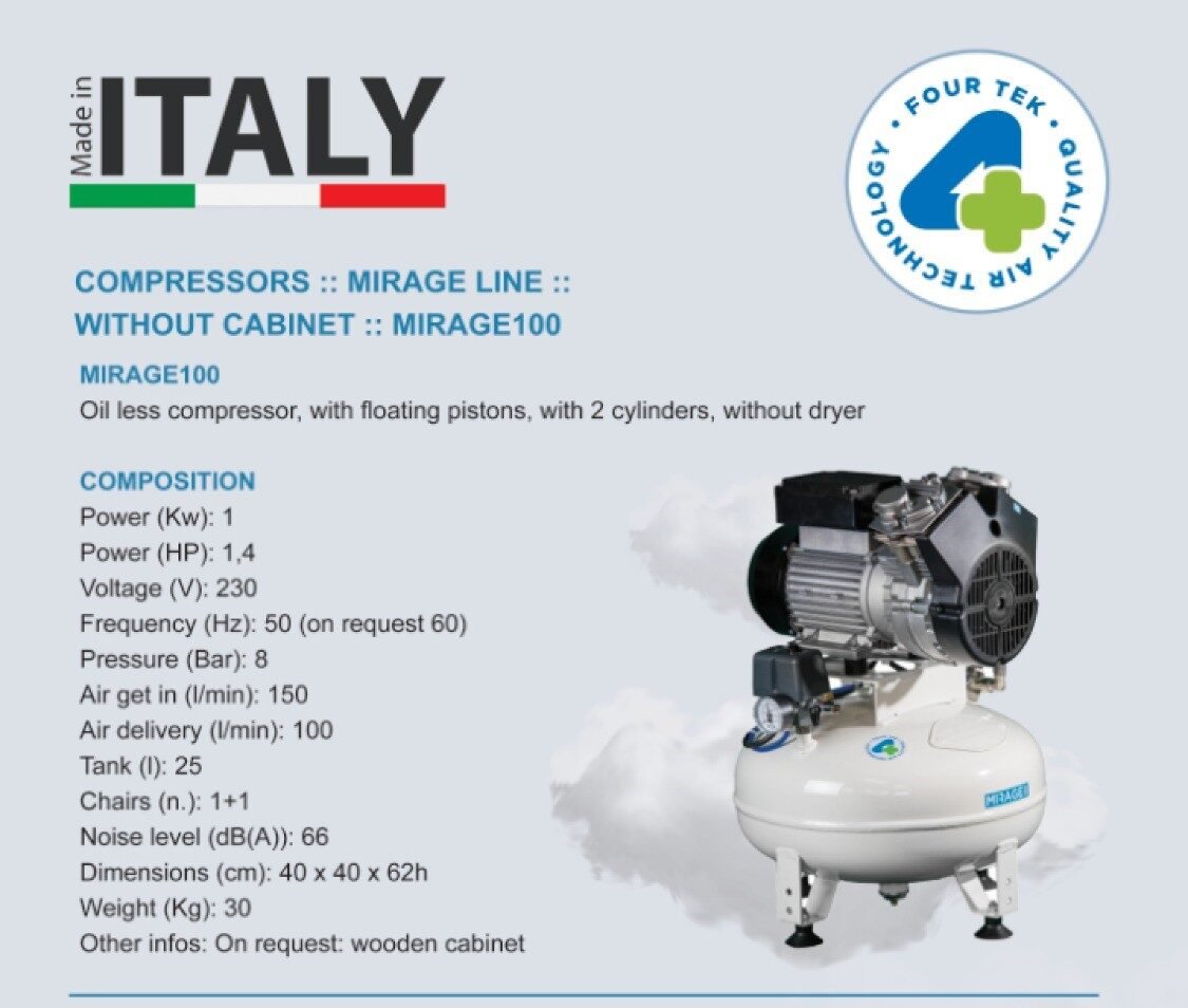 4 TEK Compressor 24L Italy – Badawneh Medical Group